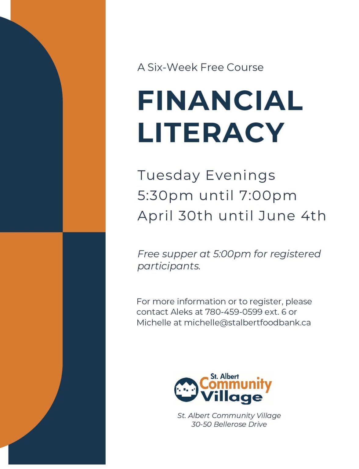 Financial Literacy Course - St. Albert Food Bank